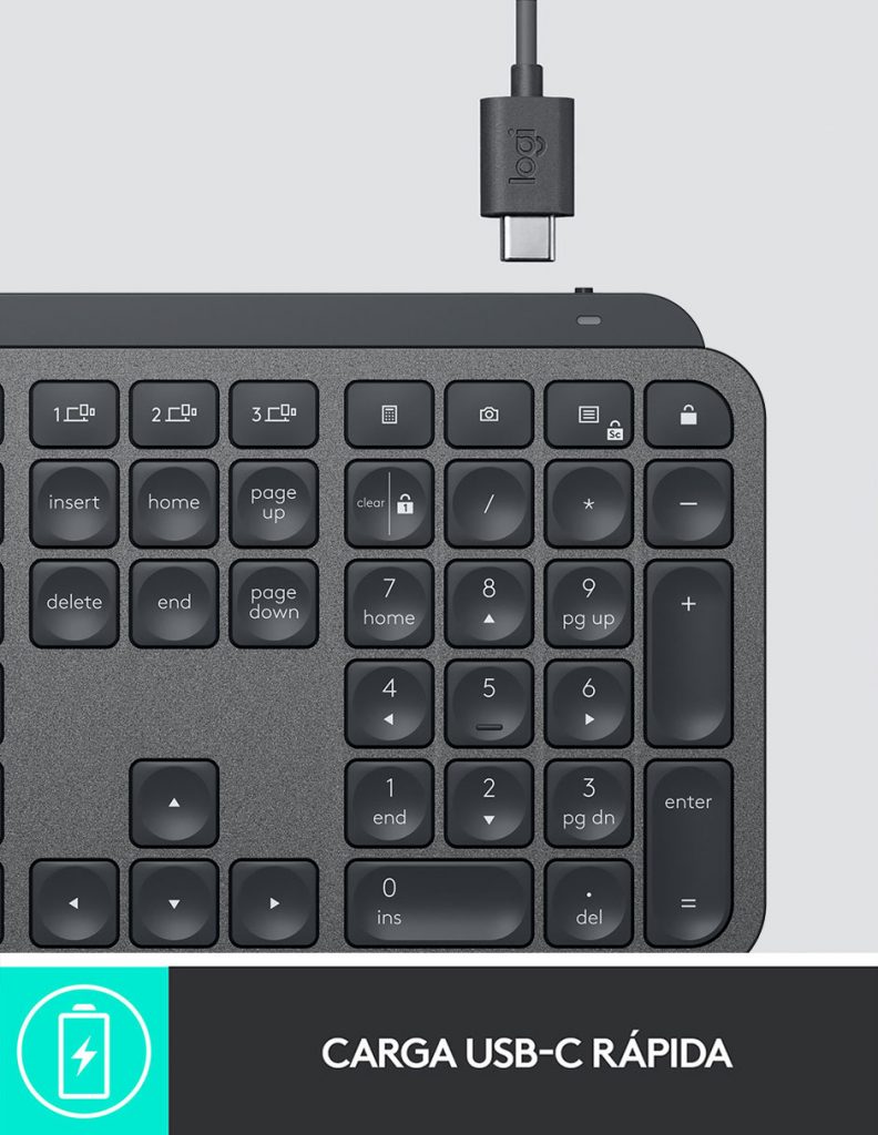 Teclado inalámbrico retroiluminado Logitech MX Keys – Logitech Mexico