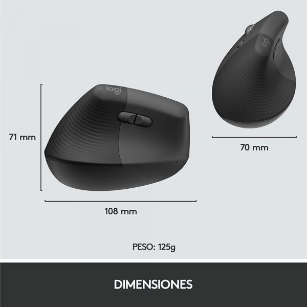 LIFT VERTICAL GRAPHITE LEFT – Logitech Mexico